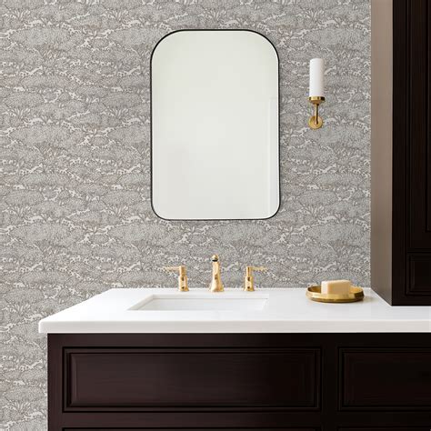 Ollie Tree Brown Wallpaper