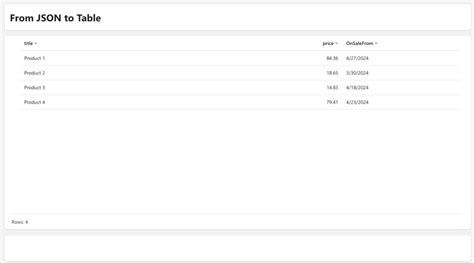 Power Apps Work With JSON