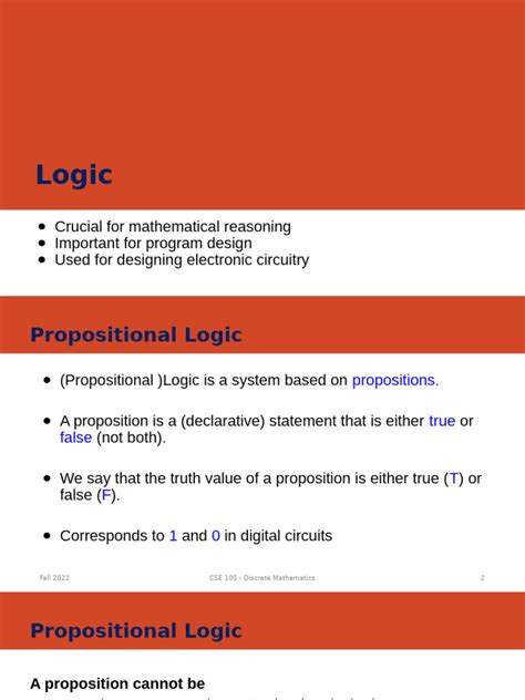 Propositional Logic Basics And Applications Pdf Proposition