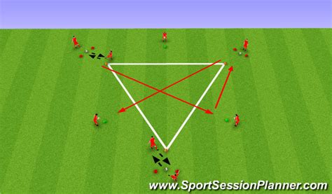 Footballsoccer Technical Agility Triangle Physical Agility Moderate