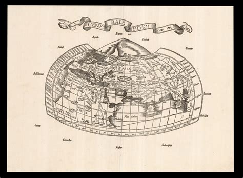 The Ptolemaic World Map From The First Issue Of Laurent Fries