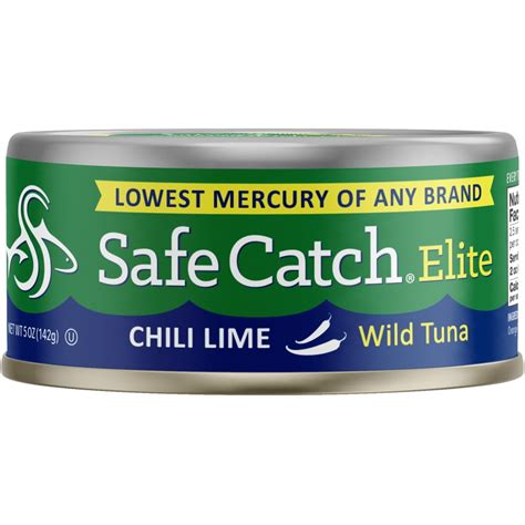 Safe Catch Elite Chili Lime Wild Tuna 5 Oz Can Seasoned High Protein