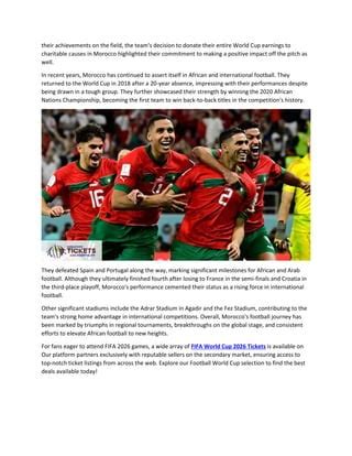 Morocco National Football Team Historydocx