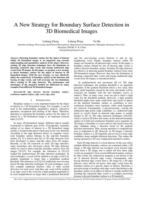 pdf a new strategy for boundary surface detection in 3d biomedical images