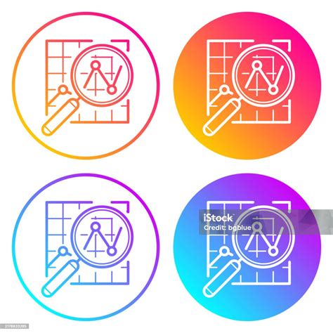Data Analyse Round Icons With Color Gradients Stock Illustration Download Image Now