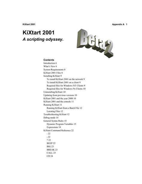 Kixtart Befehle Vorwort Teil I Kixtart Pdf Kostenfreier Download Johanvorqa