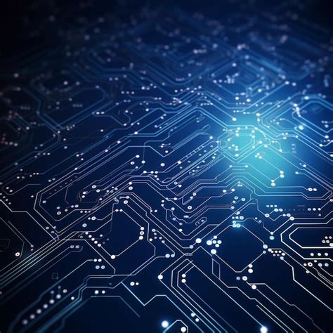 Premium Photo Vector Illustration Circuit Board And Hexagons Background