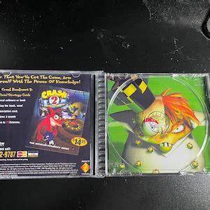 Crash Bandicoot Series Ps1 Reproduction Case Etsy