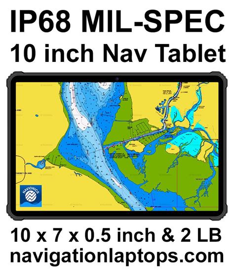 Navigation Tablet With Navionics Charts And Built In Gps Antenna