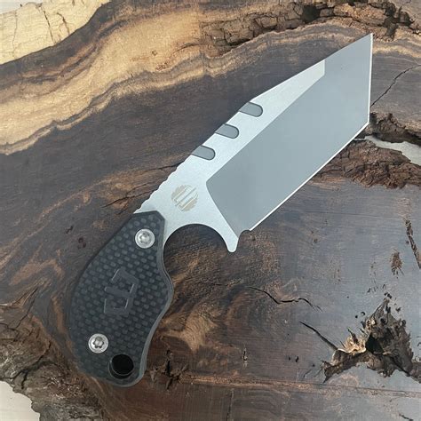 Blackside Customs Strider Knives Slcc Fixed Blade Tanto Carbon Fiber