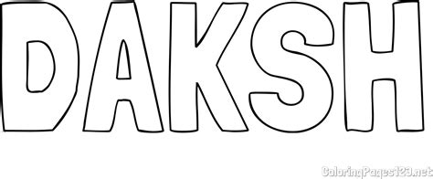 Daksh Coloring Page