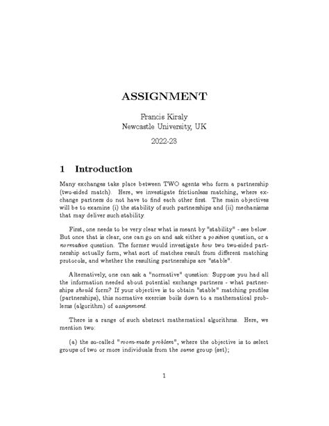 8assignment Notes Assignment Francis Kiraly Newcastle University Uk