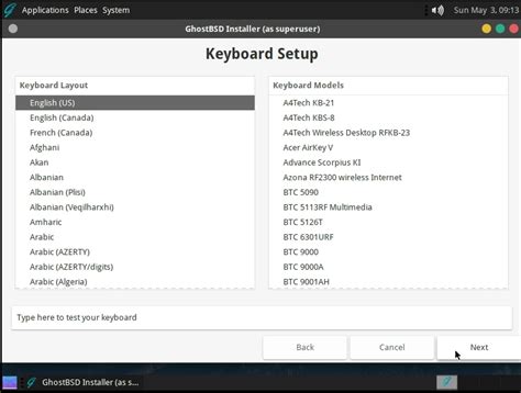 Setting Language Keyboard And Timezone Ghostbsd Wiki