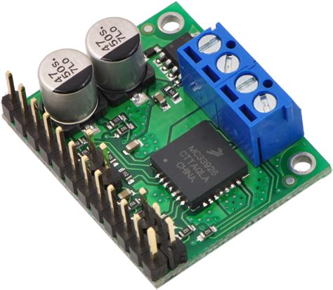 Pololu - MC33926 motor driver carrier with included hardware soldered in.