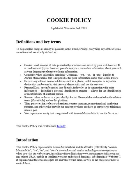 Cockie Policy Pdf Cookie Websites
