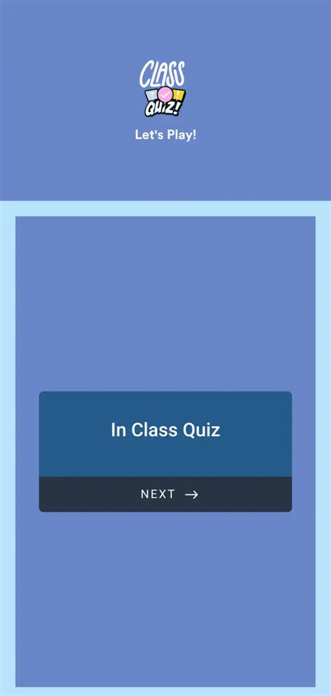 In Class Quiz App Template Jotform