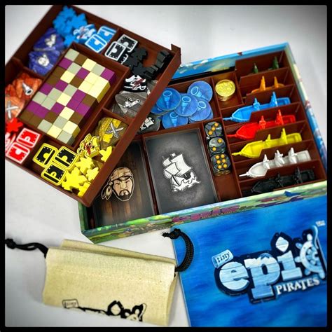 Feldherr Organizer Insert For Tiny Epic Pirates Core Game Box