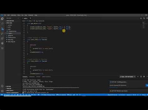 ESP IDF Part Creating A FreeRTOS Task On ESP ESP IDF FreeRTOS YouTube