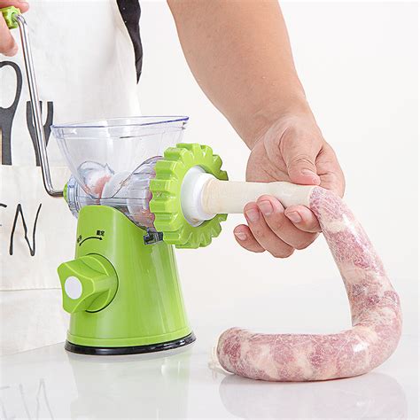 Hachoir à Viande Manuel Multifonctionnel En Plastique Et Métal