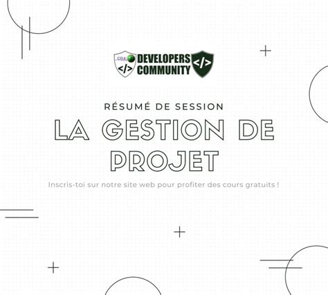 Lors De La Séance Du 17 Nov Nous Avons Continué Lapprentissage Sur La Gestion Des Projets Nous