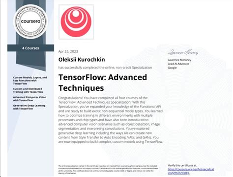 Oleksii Kurochkin On Linkedin Im Happy To Share That Ive Obtained A