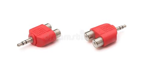 Two Views Audio Input Output Plug Stock Illustration Illustration Of Connection Isolated