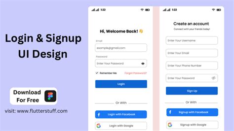 Free Login And Signup App Ui Design In 2025 Flutter Stuff