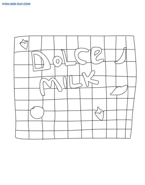Раскраски Дольче Милк распечатать бесплатно или скачать