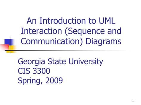Ppt An Introduction To Uml Interaction Sequence And Communication Diagrams Powerpoint