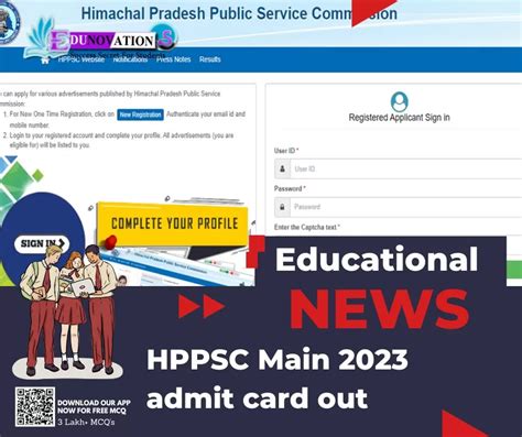 HPPSC Main Admit Card Out Edunovations