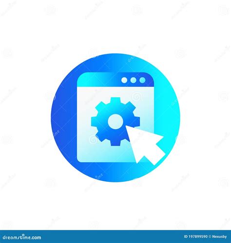 Admin Panel Website Icon Vector Stock Illustration Illustration Of