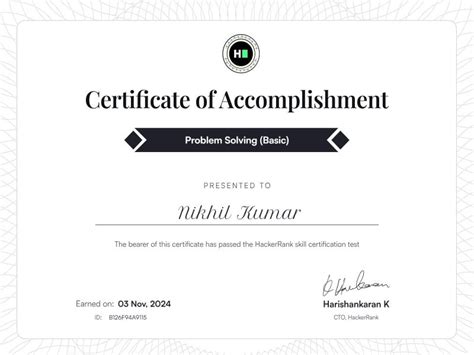 Nikhil Singh On Linkedin Learningjourney Problemsolving Hackerrank
