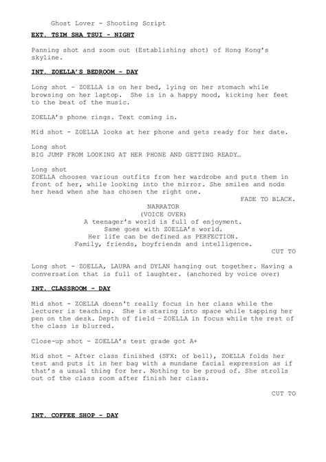 Updated Script Of Ghost Lover Docx