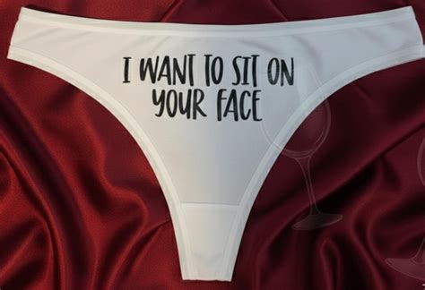 Custom Bachelorette Gag T Lingerie Sit On Your Face Panties Funny Personalized Cotton