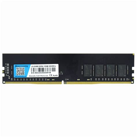 Memória Ram Macroway Ddr4 16gb 3200mhz Preto No Paraguai Visão Vip Informática Compras No