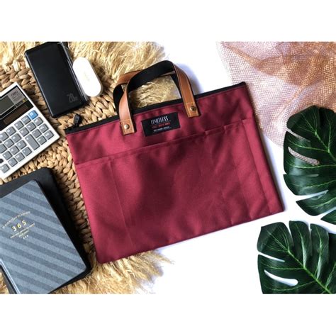 Jual Limitless Lotta Zipper Document Bag Map Dokumen Kertas Folio