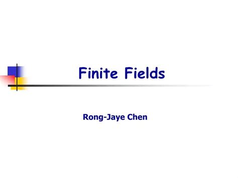 Ppt Finite Fields And Polynomials In Mathematics Powerpoint