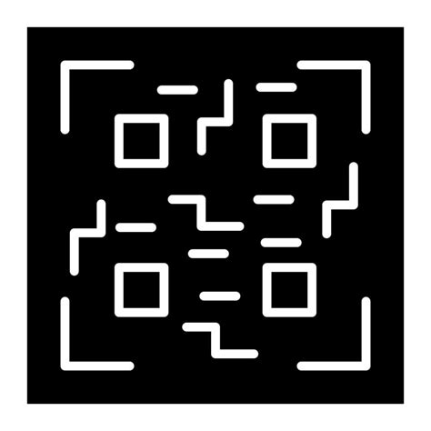 QR Code Scan Glyph Icon Vector Art At Vecteezy