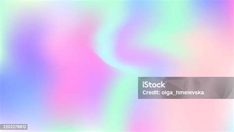 홀로그램 그라디언트 힙스터 카드 트렌디한 메쉬 레트로 크리에이티브 초대 진주 빛 질감입니다 분홍색 흐림 배경입니다 홀로그램 질감입니다 반짝이는 개념 바이올렛 홀로그래픽 그라