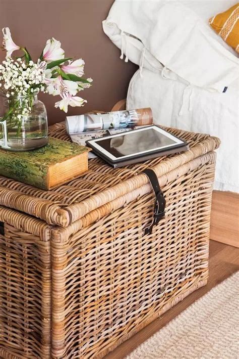 Cestas De Mimbre La Inspiración Para Decorar Con Mucho Estilo Baules De Mimbre Decoración De