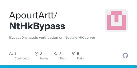 GitHub ApourtArtt NtHkBypass Bypass Xigncode Verification On Nostale HK Server