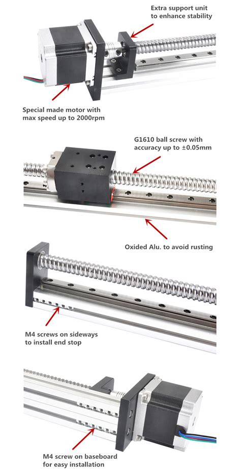 High Precision Ball Screw Linear Actuator Slide High Quality High Precision Ball Screw Linear