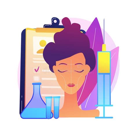 Facial Contouring Abstract Concept Vector Illustration Stock Vector Facial Contouring Abstract Concept Vector Illustration Stock Vector