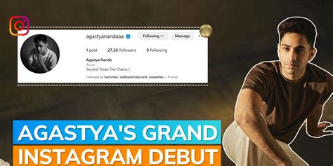 Agastya Nanda Makes Instagram Debut Navya Naveli Nanda Gauri Khan And Others Welcome Him