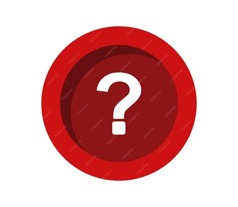 Premium Vector Question Mark Button
