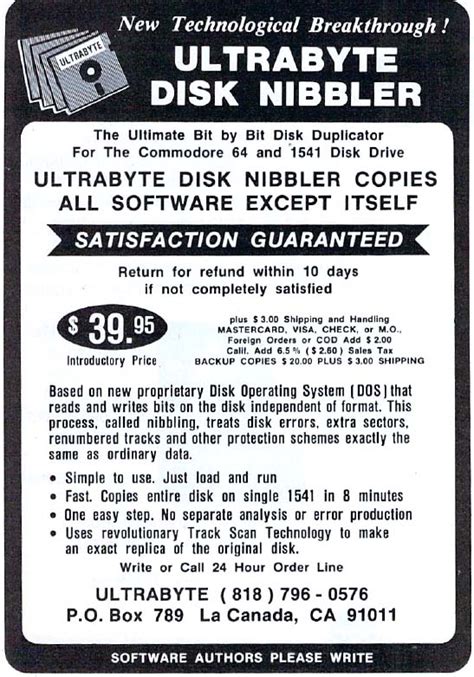 Ultrabyte Disk Nibbler C Copy Protection