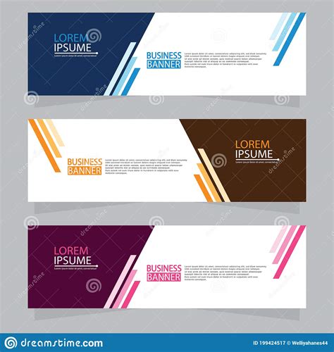 Vector Abstract Design Web Banner Template Web Design Elements
