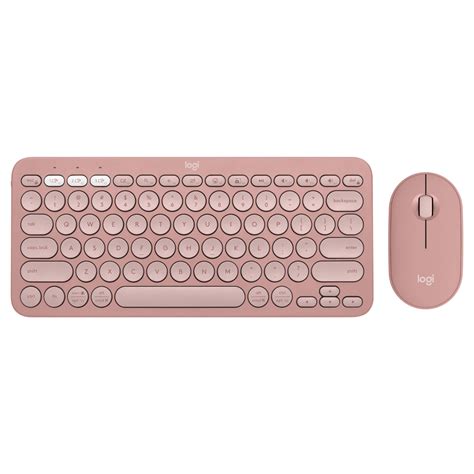 Buy Logitech Pebble Wireless Keyboard And Mouse Rose PC Case Gear Australia