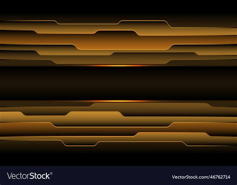 Abstract Golden Geometric Layer Overlap Line Vector Image