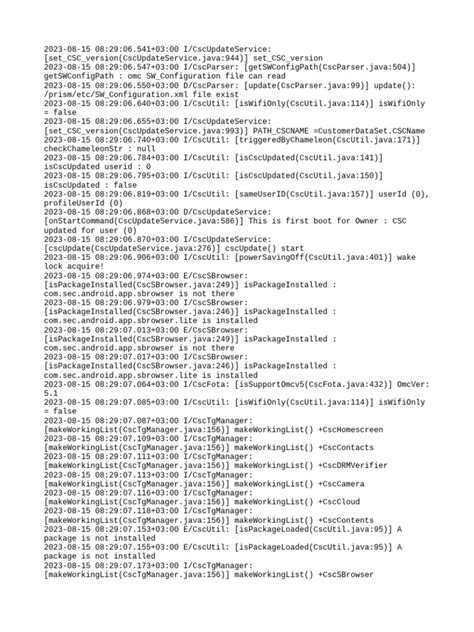 csc update log pdf software computing